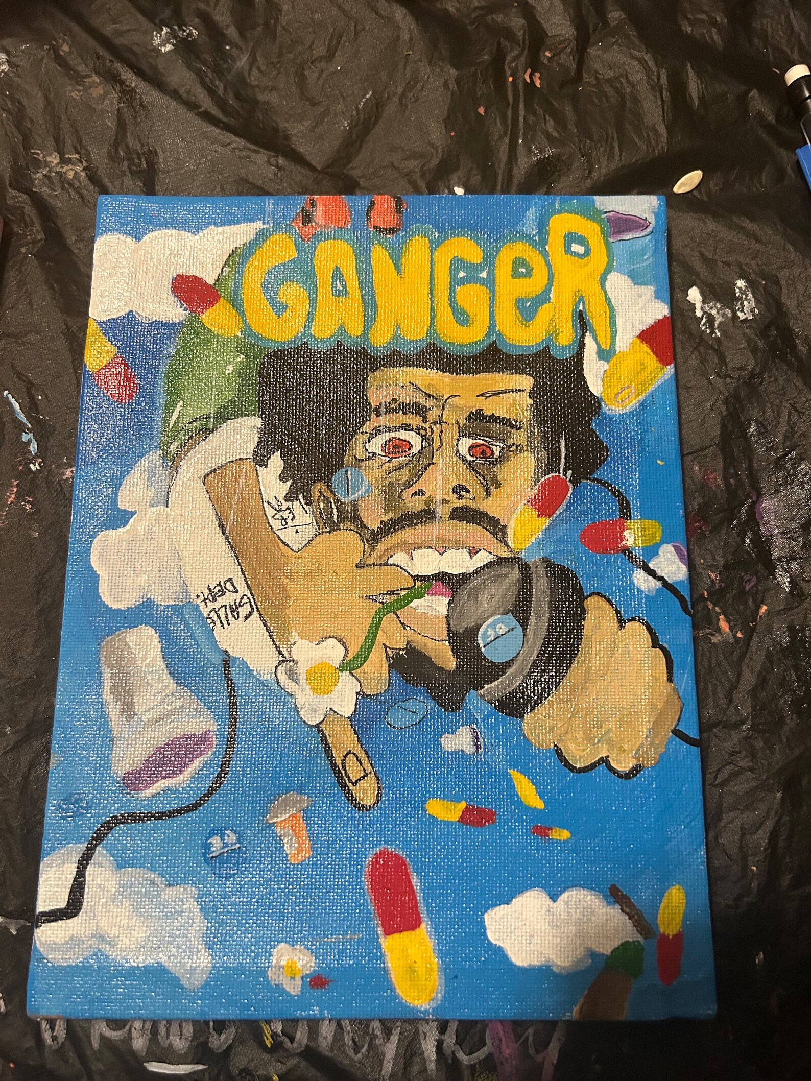 Ganger Hand Painted Album Cover - Etsy