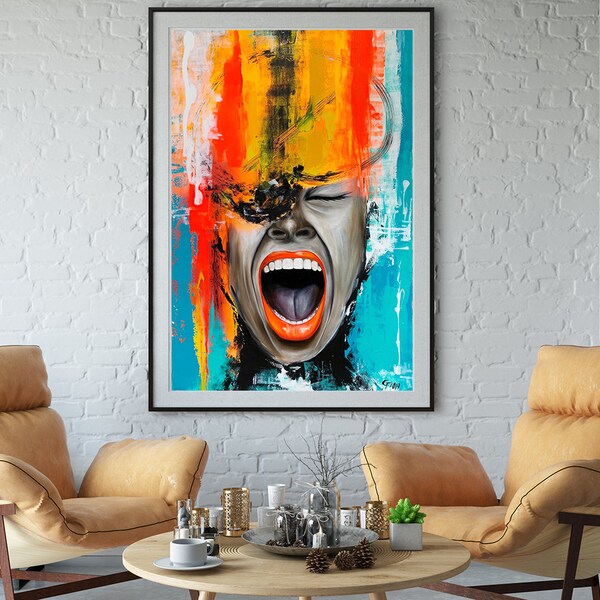 Screaming Woman - Etsy
