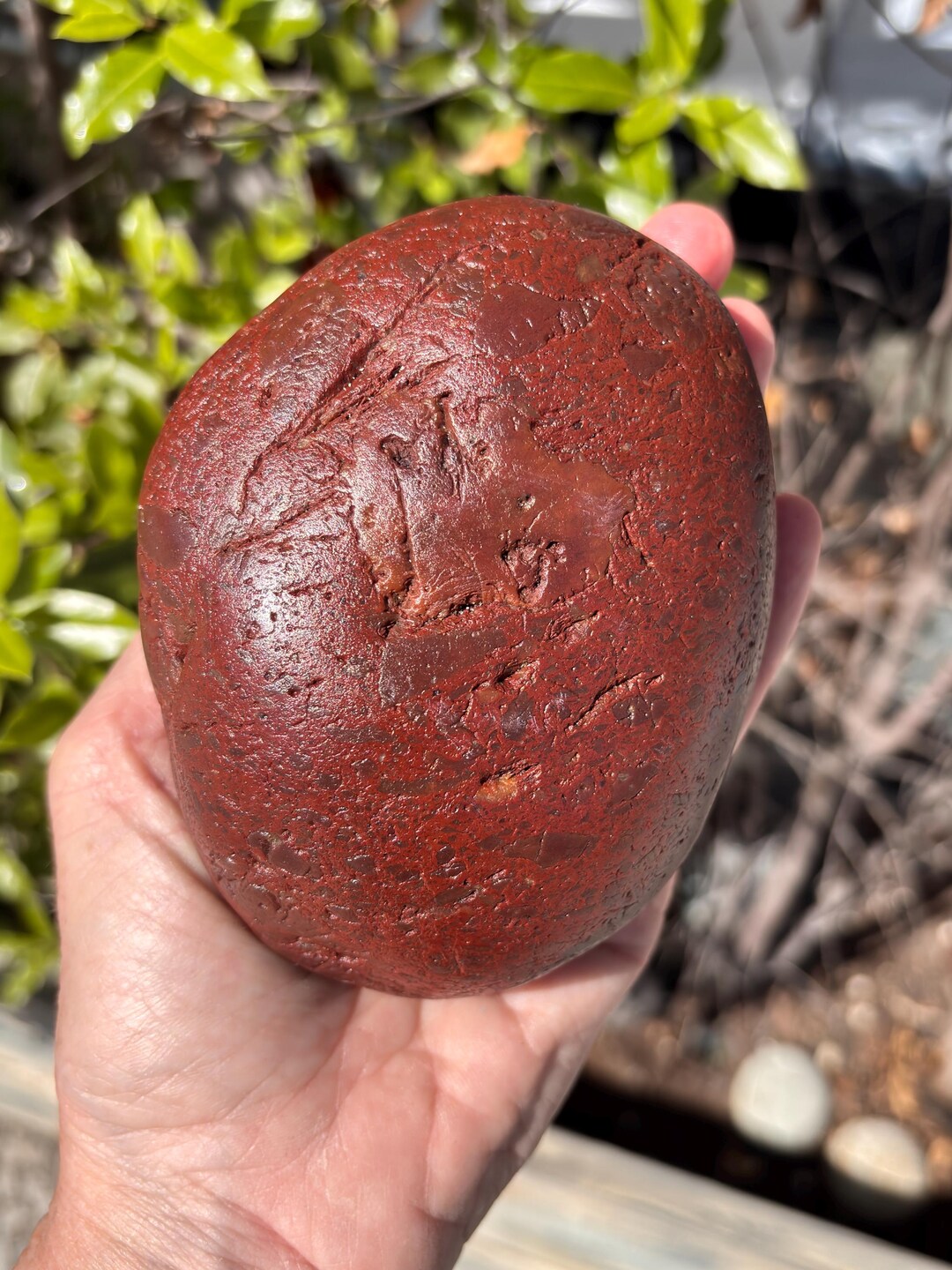 Large Red Jasper Cobble - Etsy New Zealand