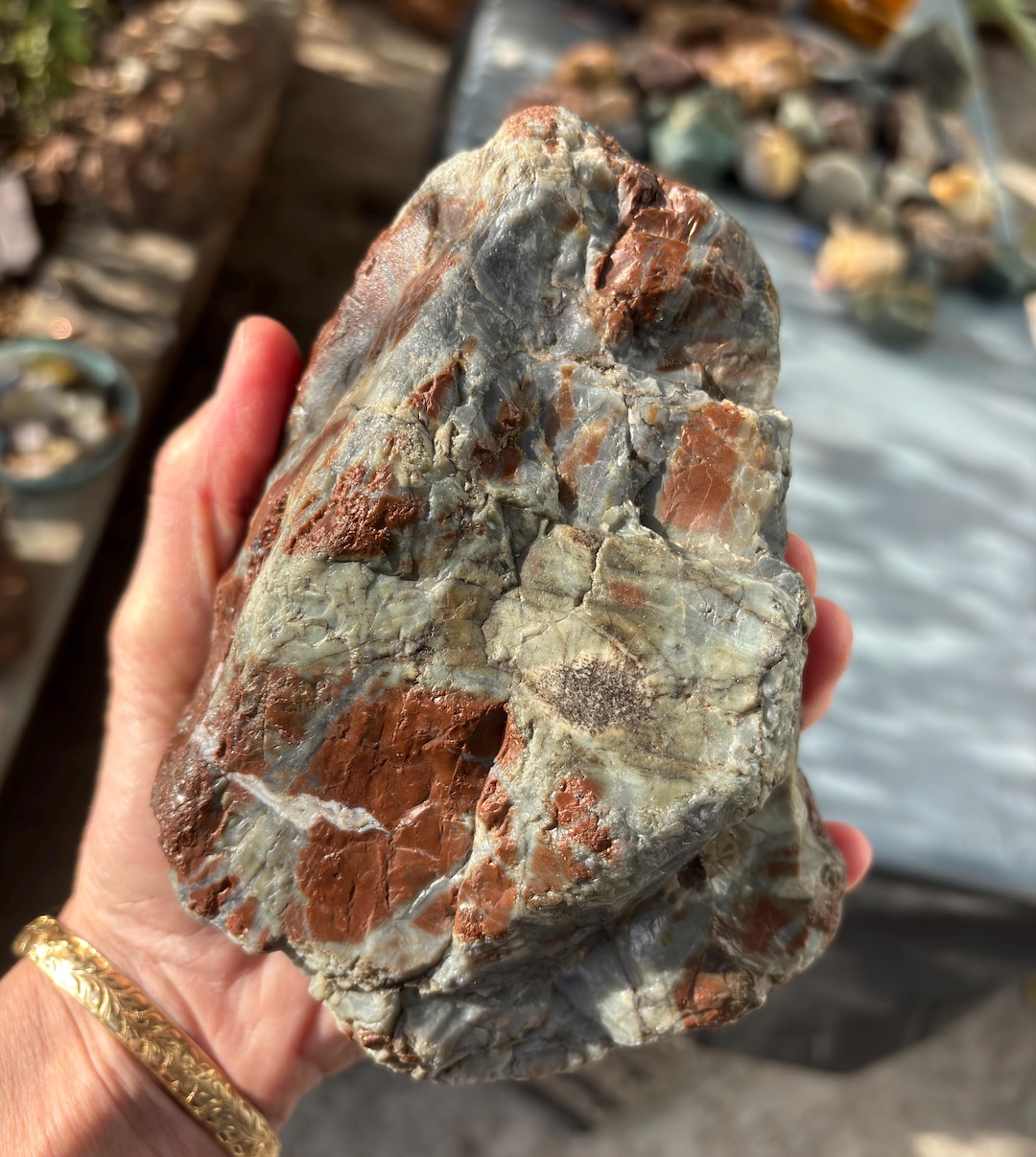 Huge Multicolored Brecciated Jasper Rough Stone - Etsy