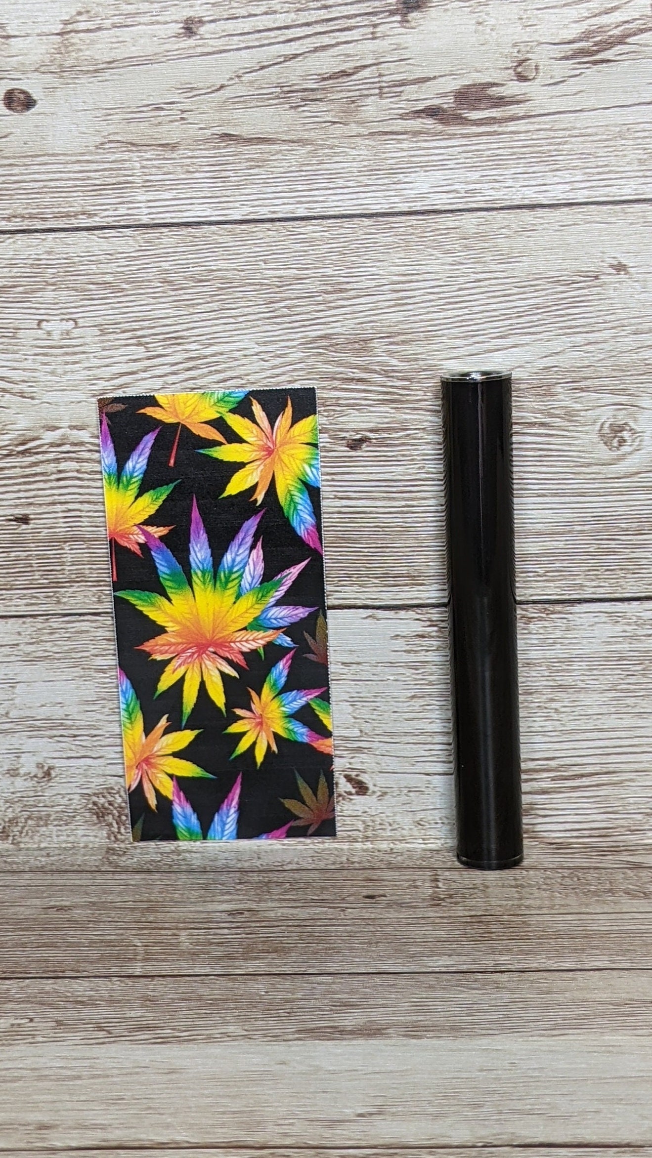 Rainbow Leaf Vinyl Vape Battery Wrap - Etsy