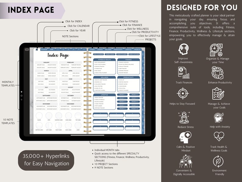 2024 All-in-one Ultimate Digital Planner Bundle, Free Goodnotes ...