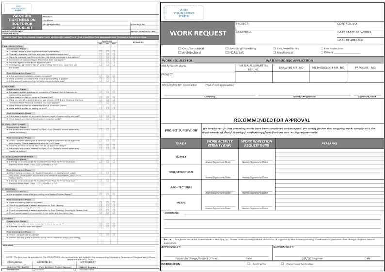 Detailed Construction Management Template | Quality Assurance and ...
