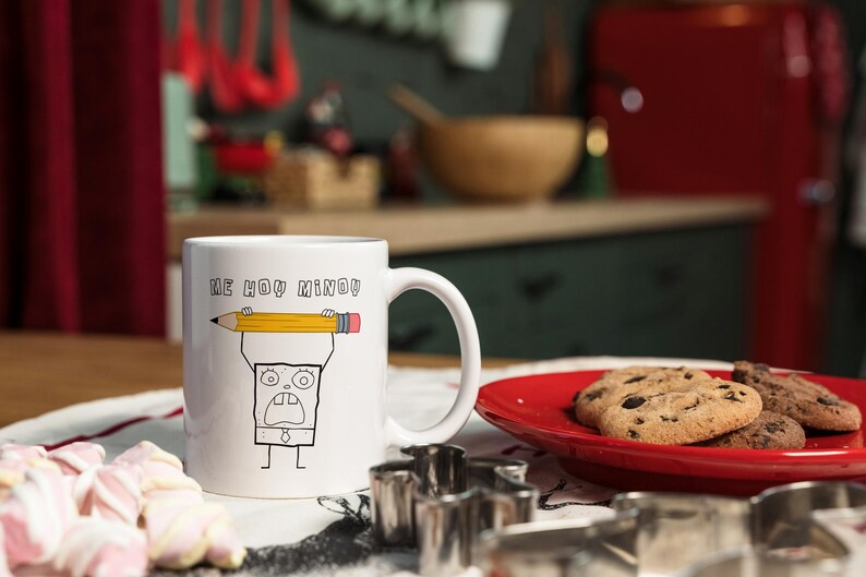 The ORIGINAL Doodlebob Me Hoy Minoy Mug - Etsy