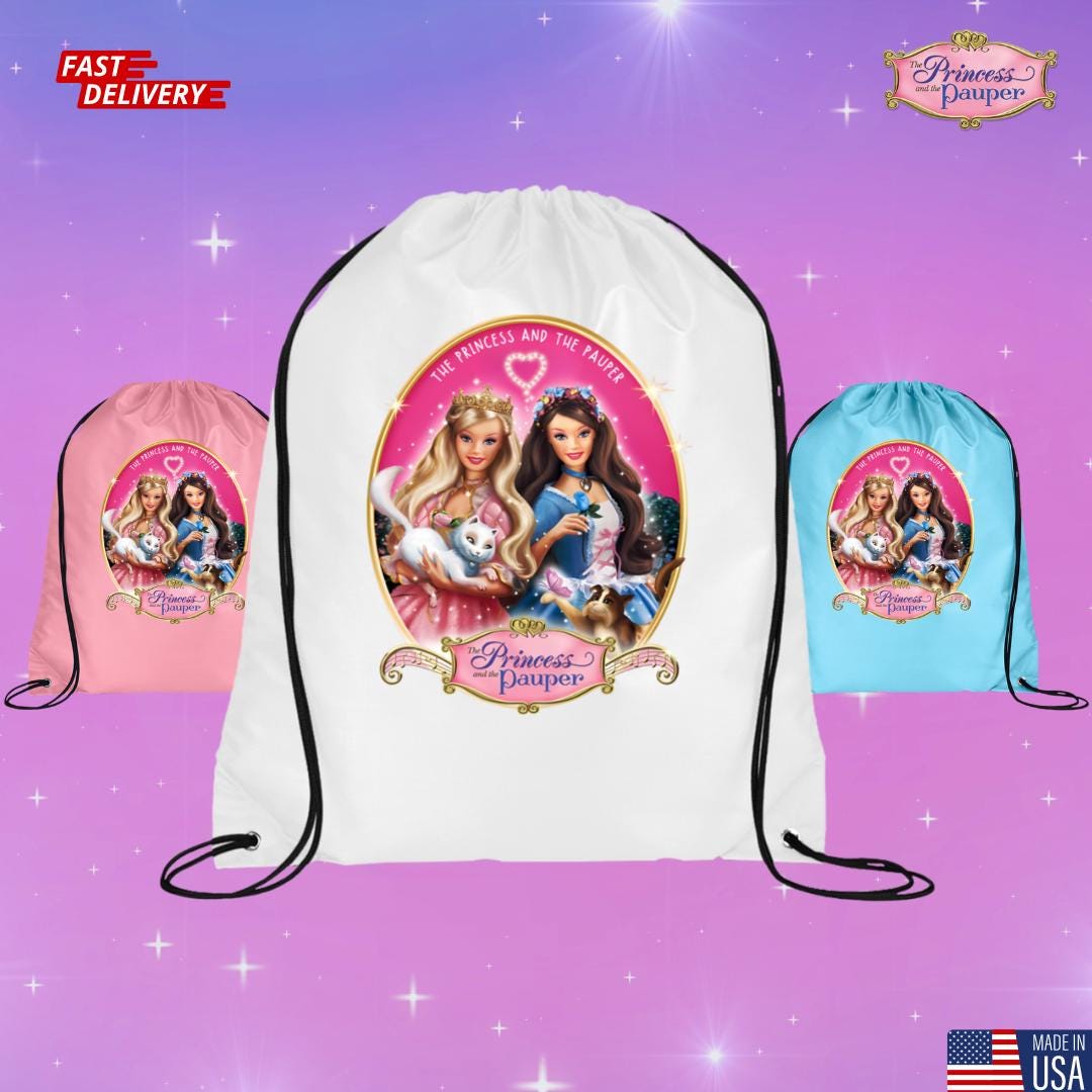 The ORIGINAL the Princess and the Pauper Drawstring Backpack Princess ...