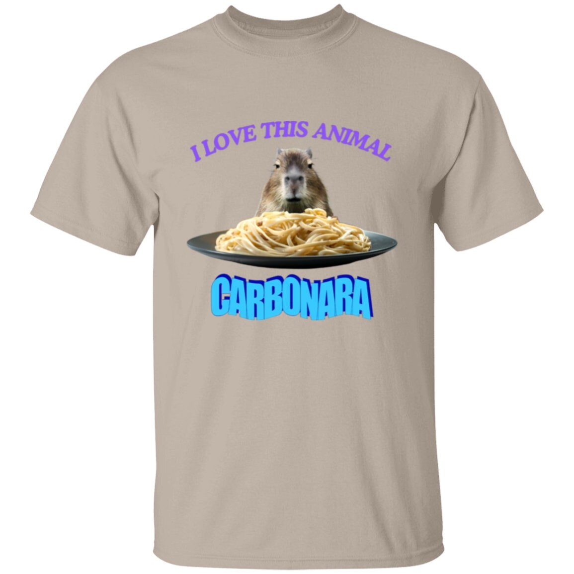 I Love This Animal Carbonara Shirt | Funny Capybara Shirt | Capybara ...