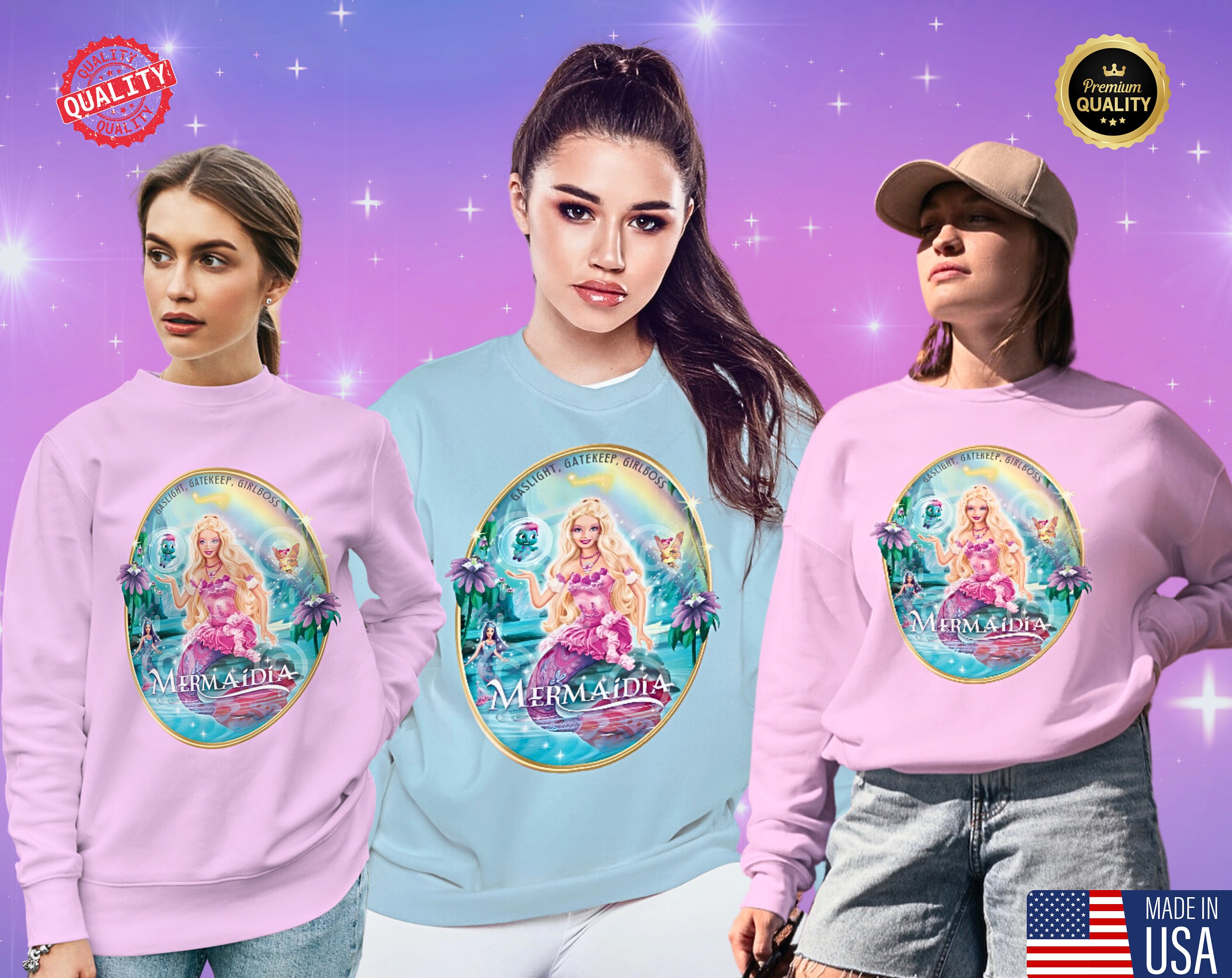 Mermaidia Sweatshirt Princess and Pauper Fairytopia Gaslight Gatekeep ...