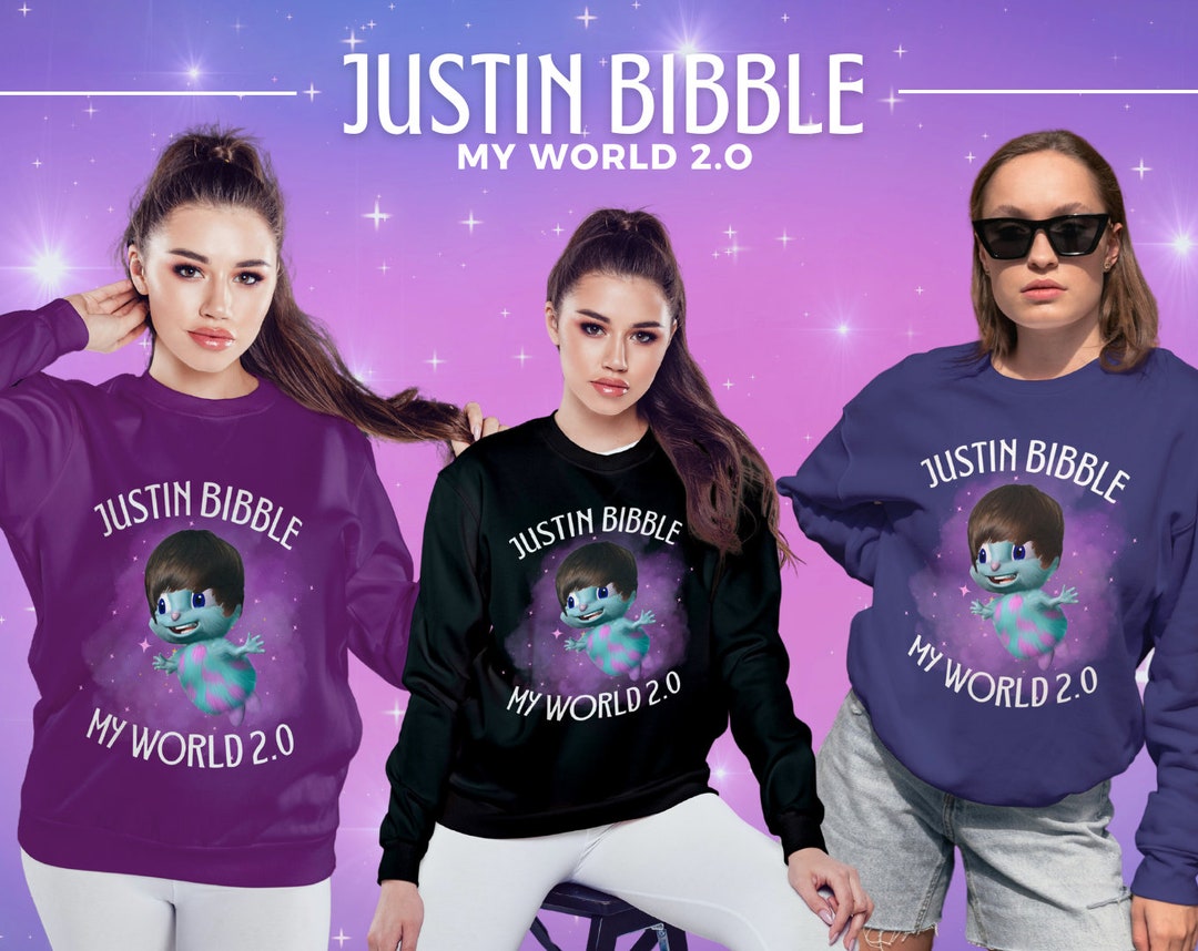 Justin Bibble My World 2.0 Sweatshirt Bibble Meme Bibbletopia ...