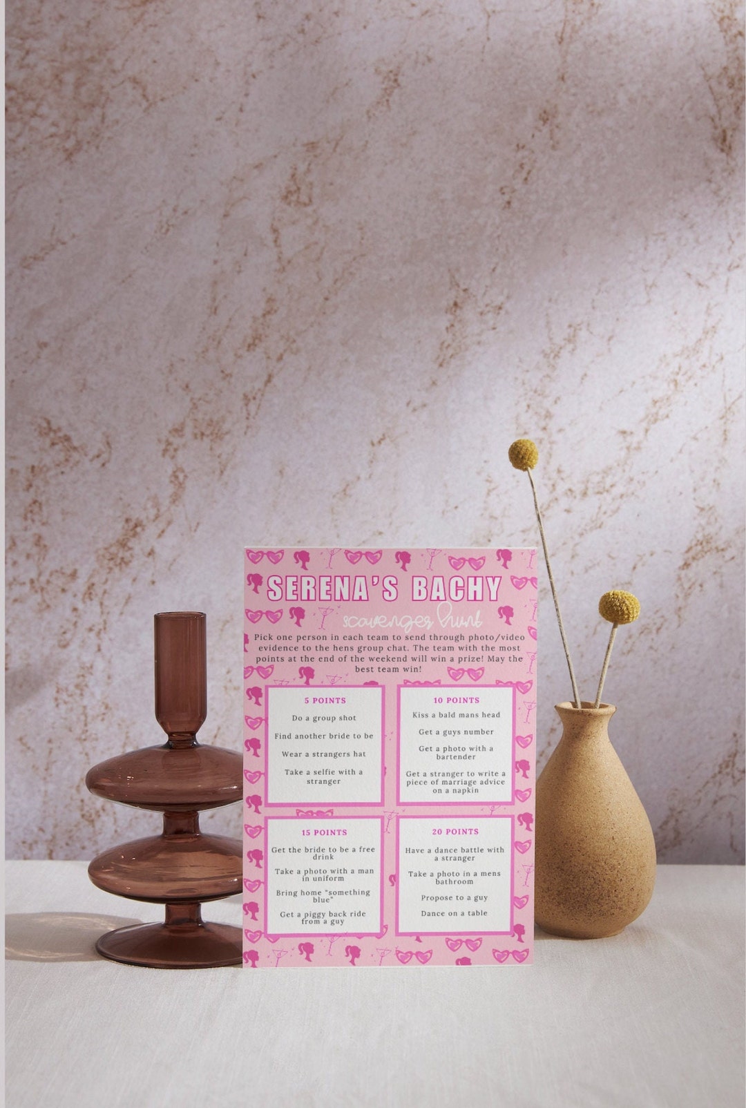 Barbie Themed Hens Scavenger Hunt Game - Etsy Australia