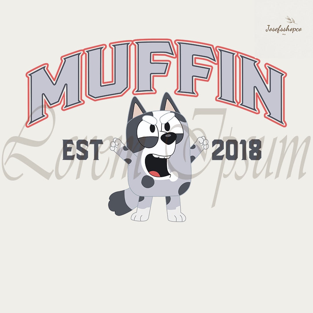 Muffin Est 2018 Png Muffin Png Bluey Muffin Muffin Bluey - Etsy