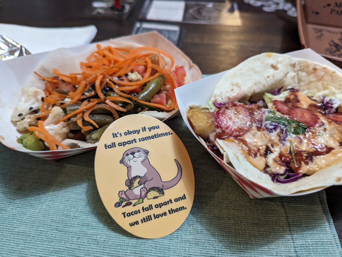 Tacos Fall Apart Sticker - Etsy