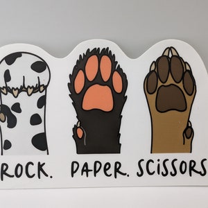 Rock Paper Scissors - Cat & Dog - Etsy