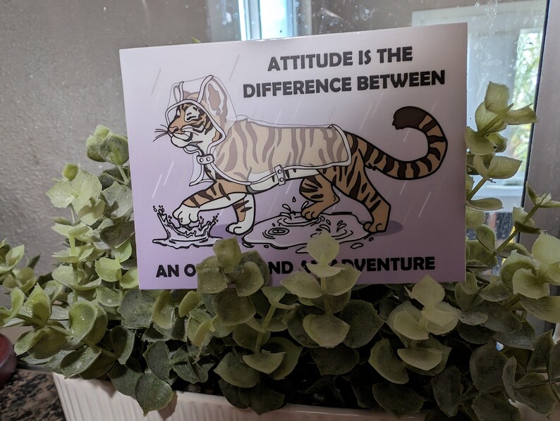 Attitude is the Difference Sticker - Etsy