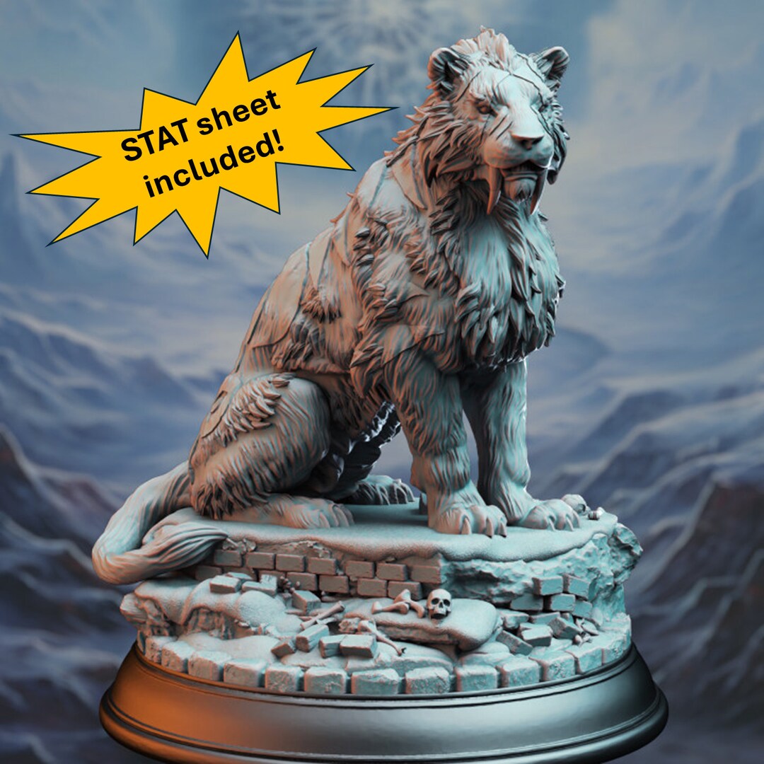 Giant Sabertooth Tiger - Etsy