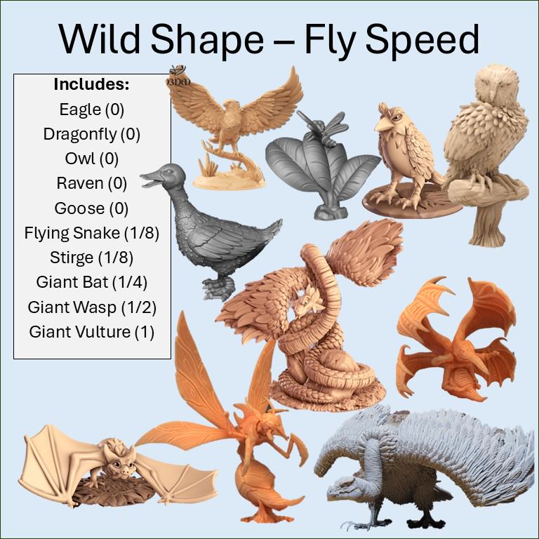 Druid Wild Shape - Grouped by CR - Etsy