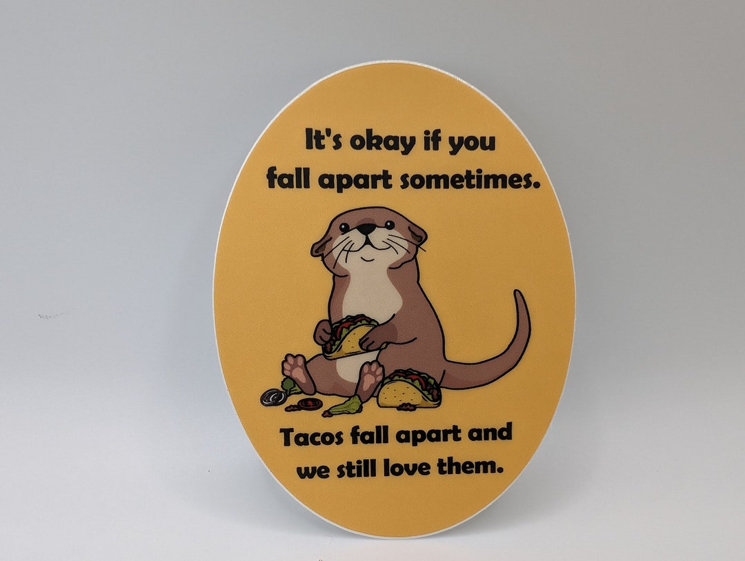 Tacos Fall Apart Sticker - Etsy