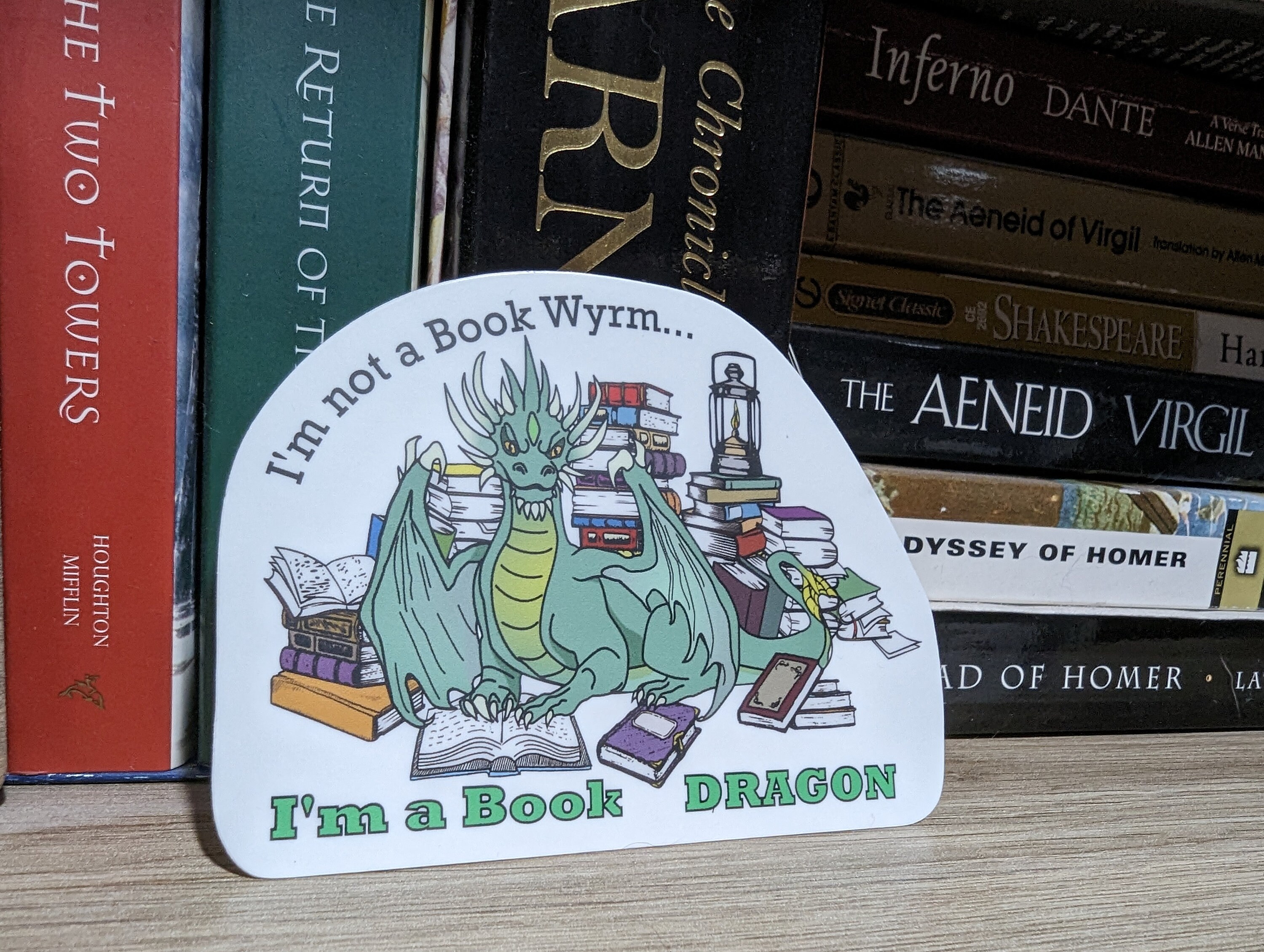 Book Dragon Sticker - Etsy