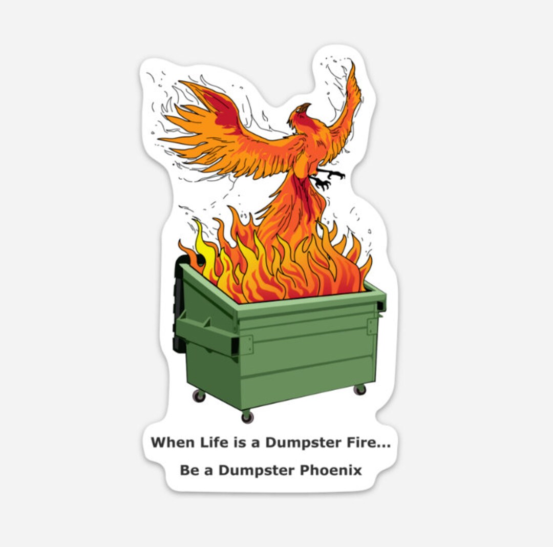 Dumpster Phoenix Sticker - Etsy