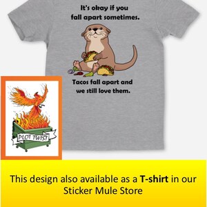 Tacos Fall Apart Sticker - Etsy