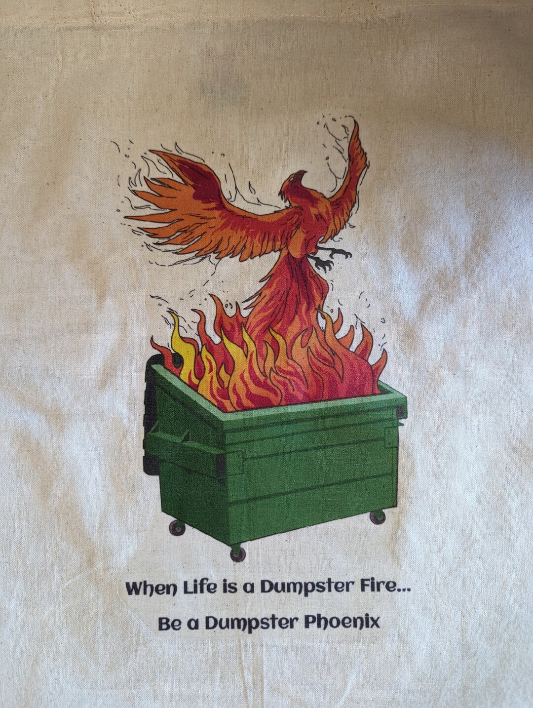 Dumpster Phoenix Tote Bag - Etsy