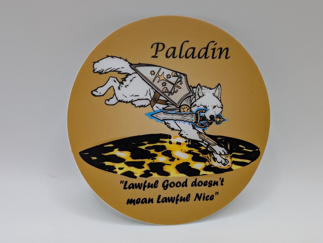 Dnd - Paladin Sticker - Etsy
