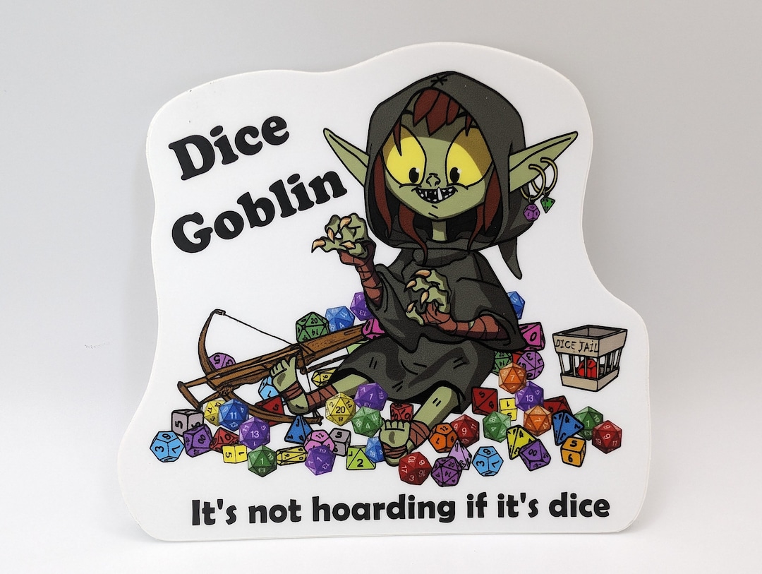 Dice Goblin Sticker - Etsy