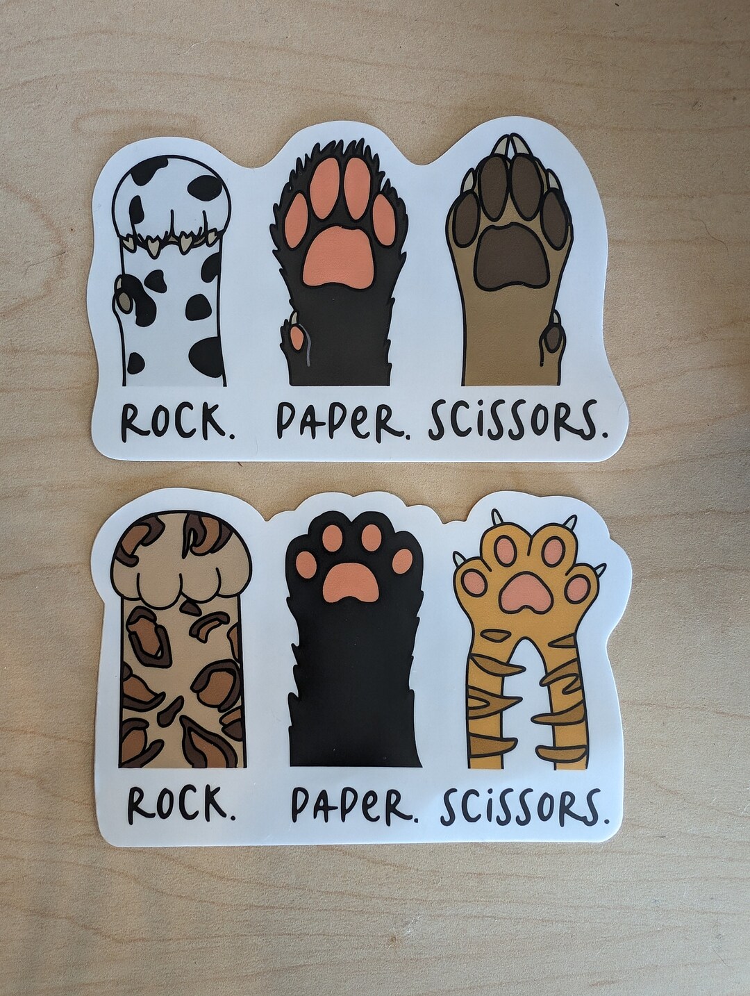 Rock Paper Scissors - Cat & Dog - Etsy