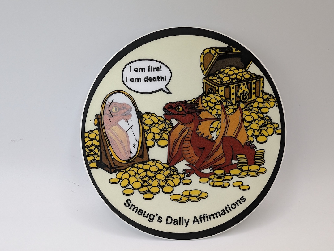 Smaug Affirmations Sticker - Etsy