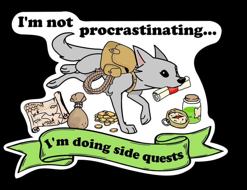 Side Quest Sticker - Etsy