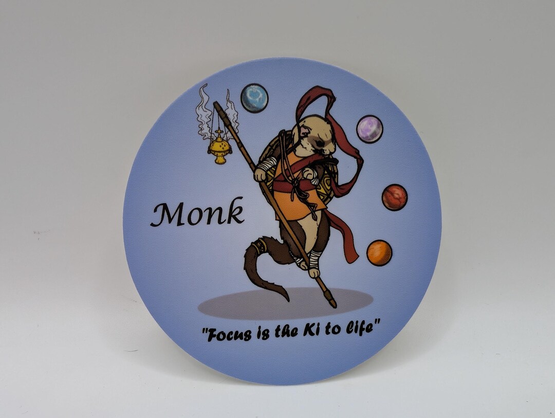 Dnd - Monk Sticker - Etsy