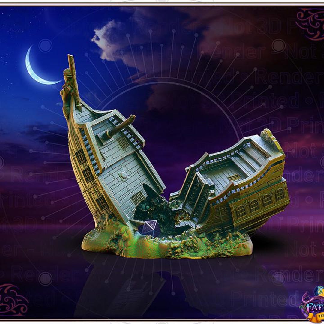 Shipwreck Dice Tower - Etsy