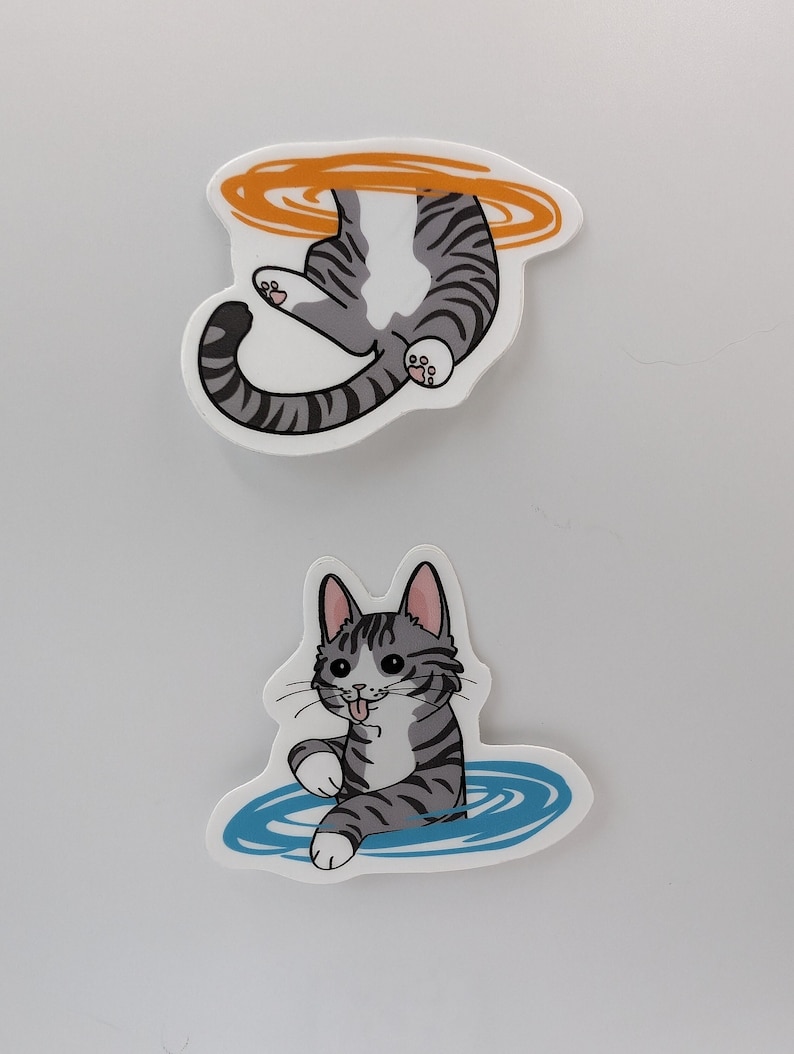 Portal Cat Stickers - Etsy