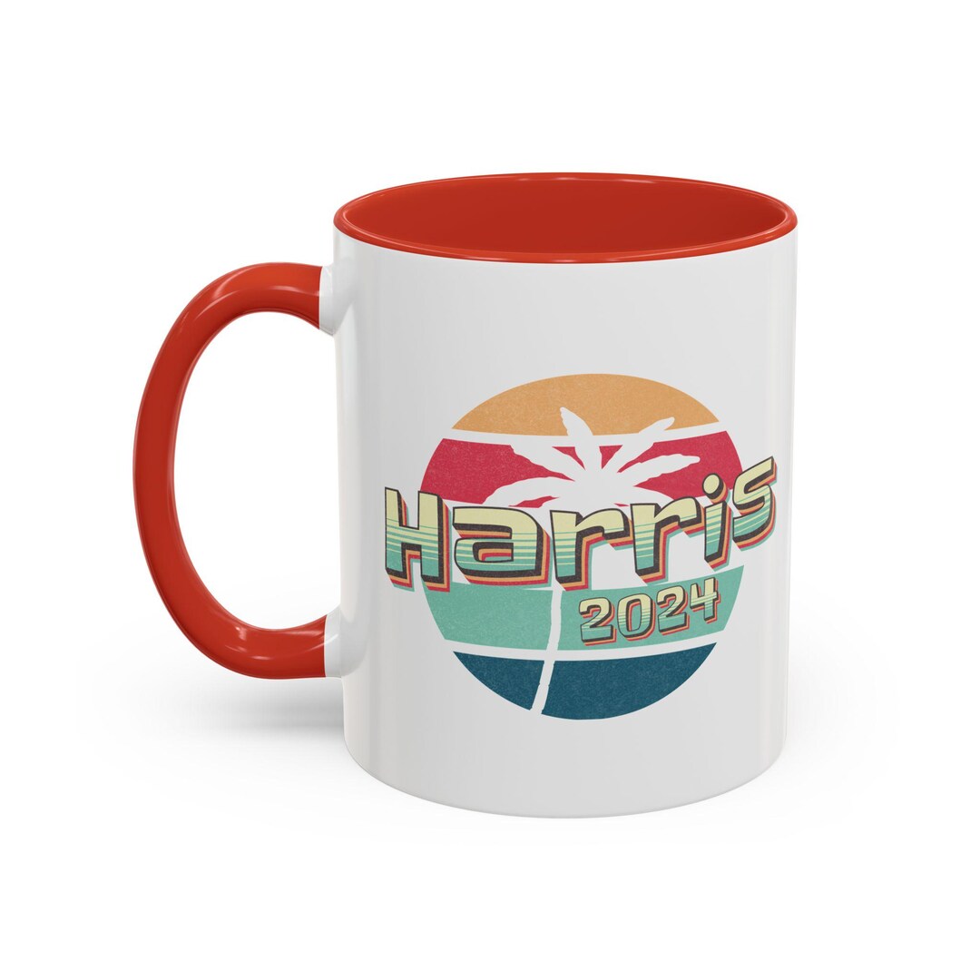 Kamala Harris Coconut Tree Mug 2024 Eleição Democrata Copo de Eleitor ...