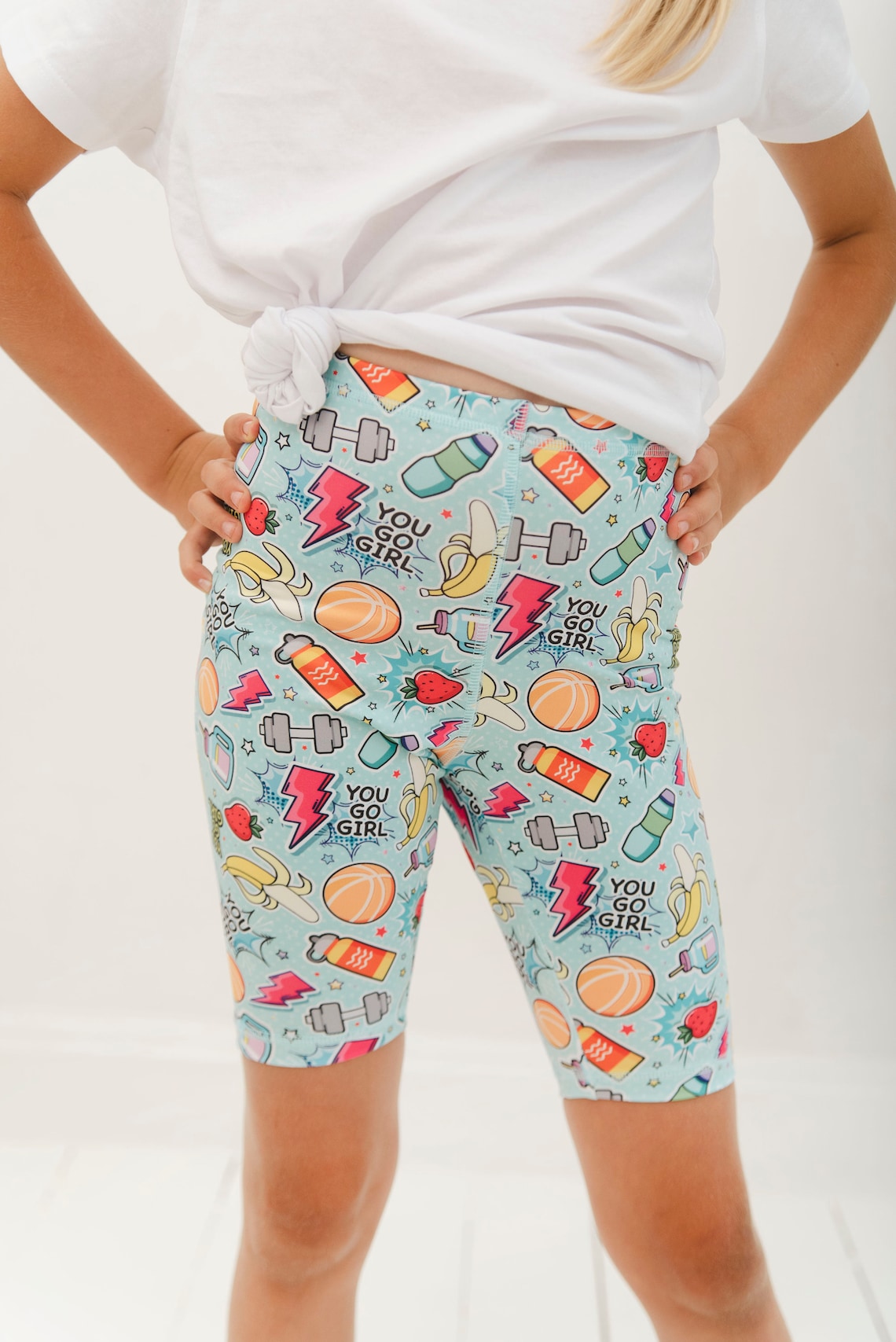 Short Leggings for Kids - You Go Girl! - Etsy