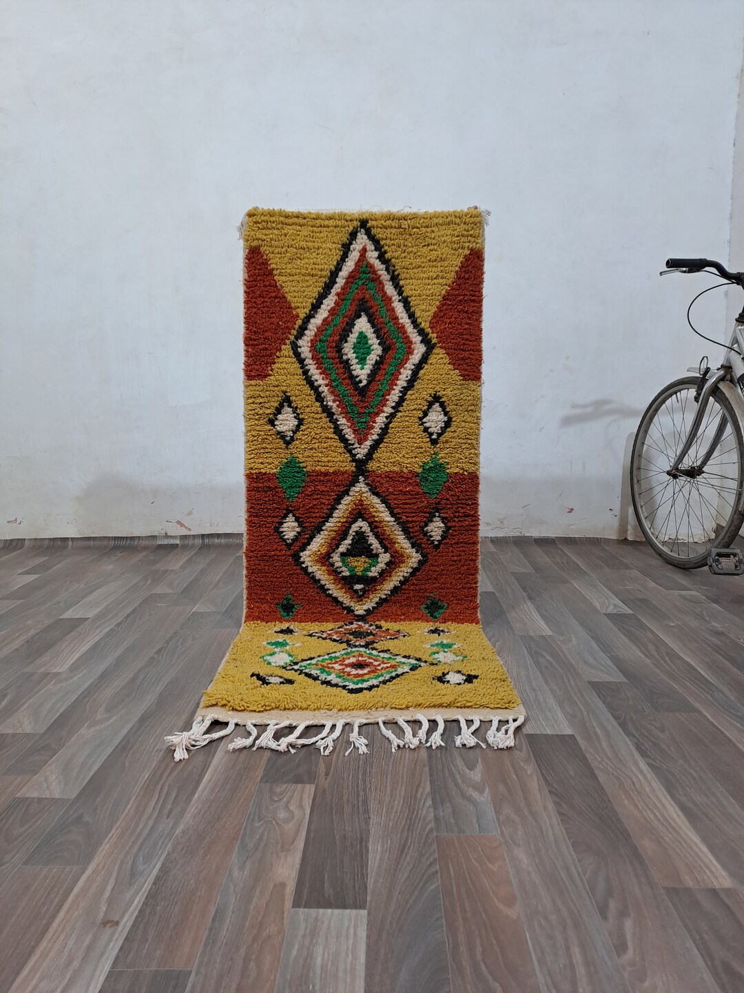 RUNNER COLORFUL RUG Moroccan Wool Colorful Runner Colorful - Etsy