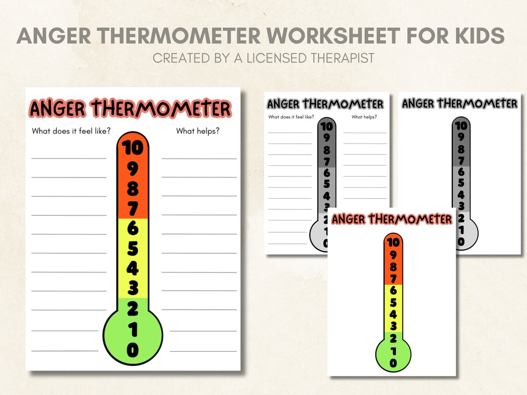 Kids Therapy Worksheet Anger Worksheet Kids Coping Skills Worksheet ...