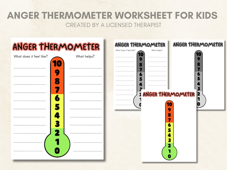 Kids Therapy Worksheet Anger Worksheet Kids Coping Skills Worksheet ...