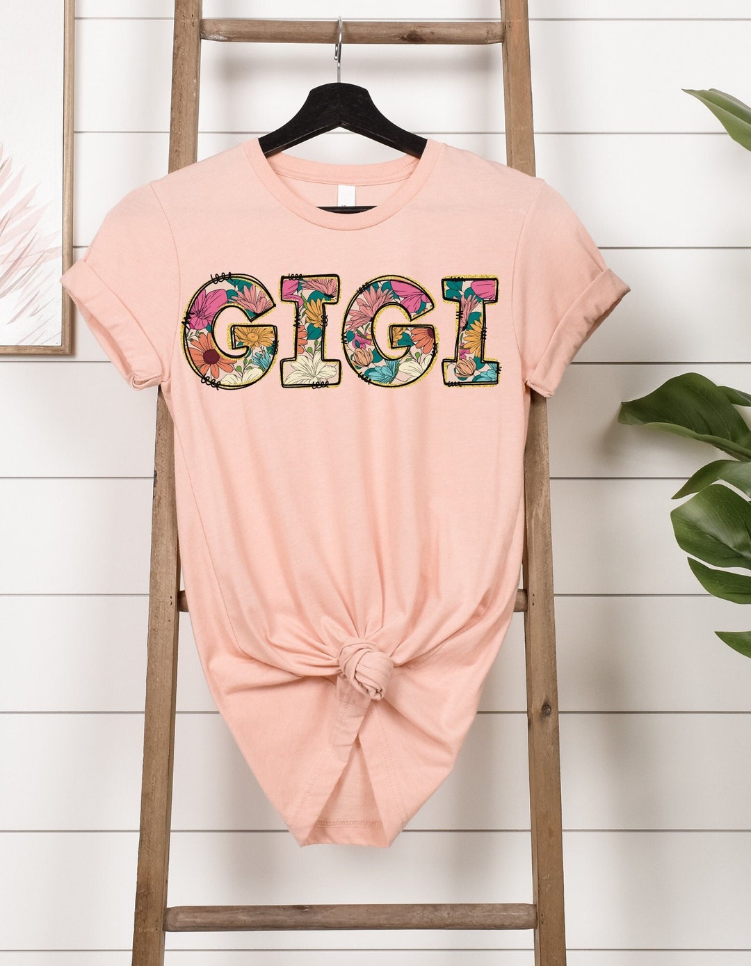 Gigi T-shirt, Floral Gigi Shirt, Gigi Gifts, Gigi Shirt, Gigi Birthday ...