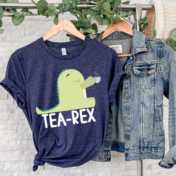 Tea Rex T Shirt - Etsy