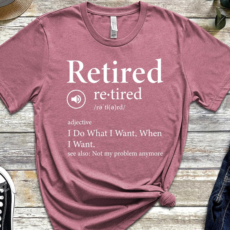 Retired Definition - Etsy