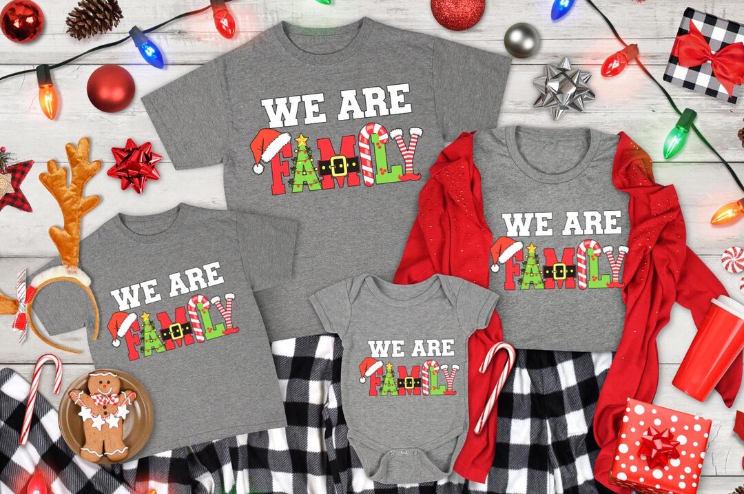 We Are Family Shirt, Matching Christmas, Family Christmas Tee ...