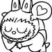 Labubu Cross Stitch Pattern | Cartoon With Heart (PDF + PNG) - Etsy