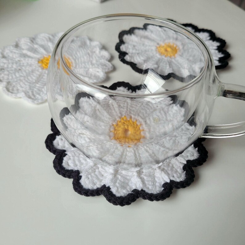 Daisy Crochet Doily Pattern: Floral Trivet (PDF Pattern) - Etsy