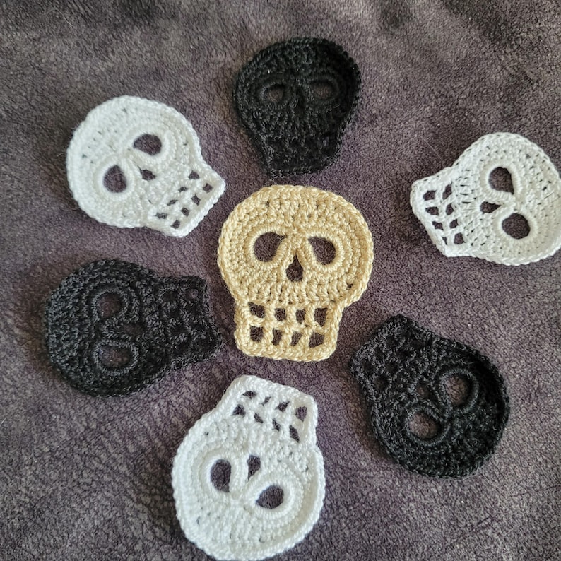 PATTERN Skull - Halloween Decoration- Crochet - PDF Crochet Pattern ...