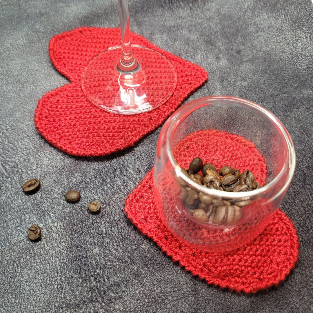 2 Size Crochet Heart Decoration, PATTERN , Valentines Crochet Pattern ...