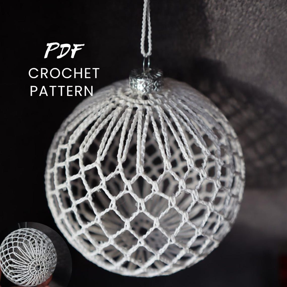 Easy Crochet Christmas Bauble Pattern – Beginner Ornament (PDF Pattern ...