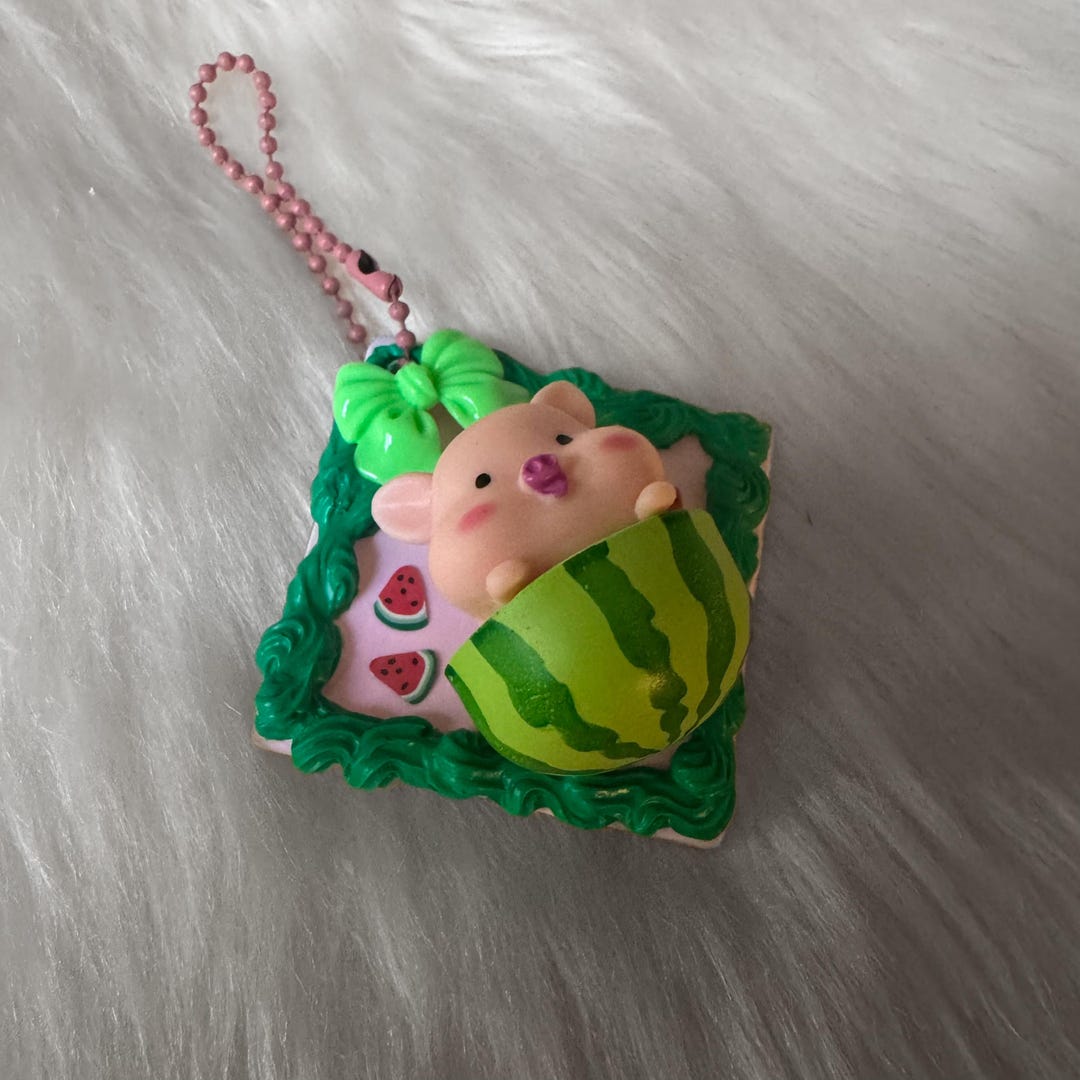 Piggy Decoden Keychain - Etsy