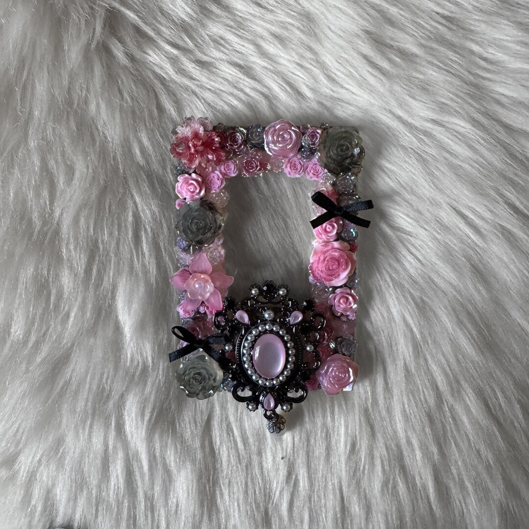 Pink and Black Decoden Toploader - Etsy