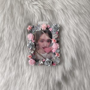 Silver and Pink Decoden Toploader - Etsy