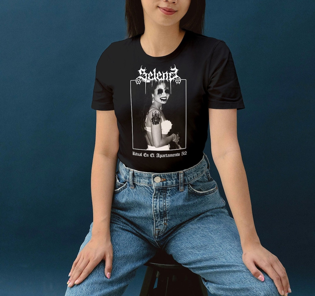 Selena T-shirt, Metal Selena Shirt, Selena Corpse Paint Tee, Dark ...